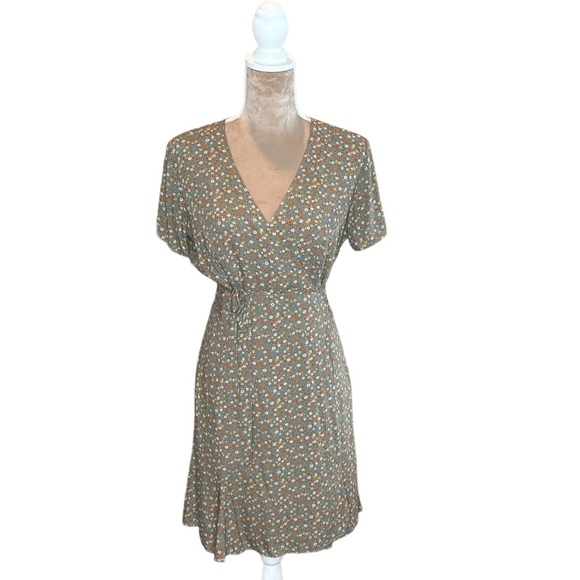 ABS Allen Schwartz | Dresses | Vtg Abs Dress Collection Wrap Floral ...